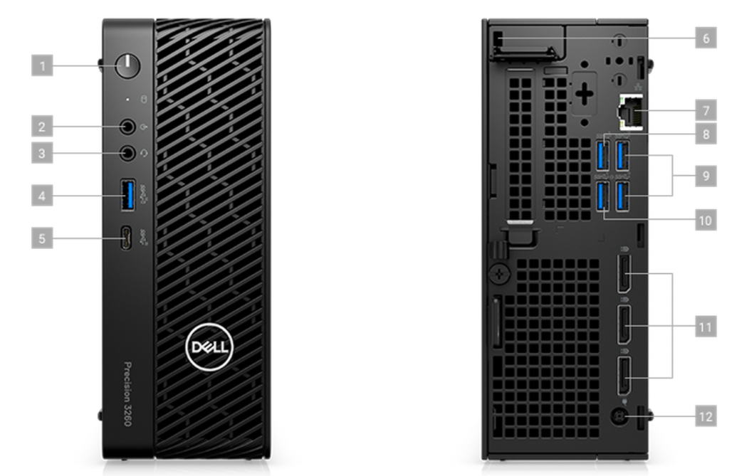 New Arrive D Ell Precision 3260 Compact Workstation T3260 I3-12100/8gb ...