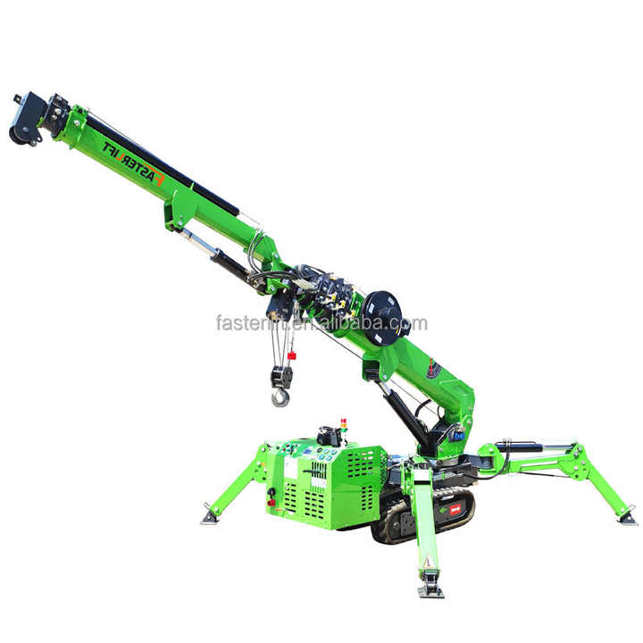 High Quality Compact Hydraulic Spider Crane Crawler Folding Leg Mini ...