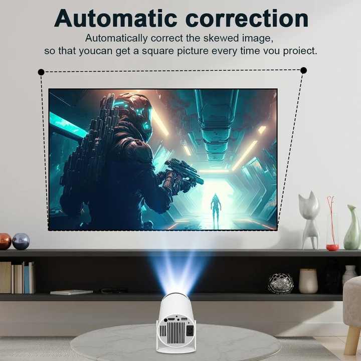 HY300/HY300 Pro Mini Stand 4K Video Projector Wireless Wifi Home LED ...