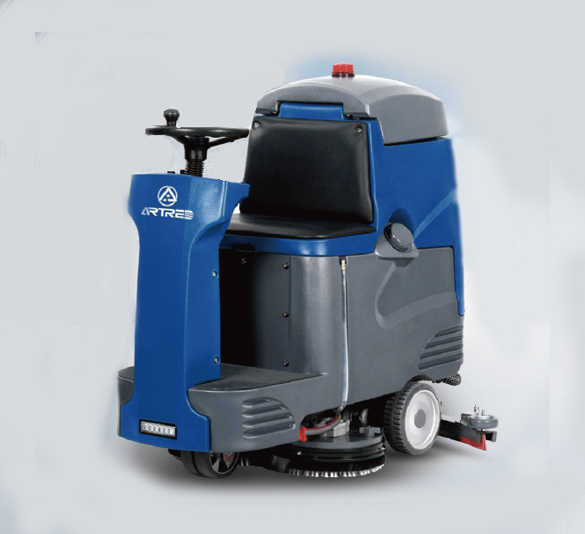 Battery Industrial Floor Scrubber Cleaning Machine Auto Operation Ride ...