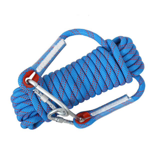 Rock Climbing Gear Static Rope Mountain Climbing Rope With Hook ...