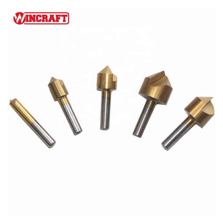 5pcs Chamfer Debur Countersink Set with Round Shank 6mm 10mm 13mm 16mm ...