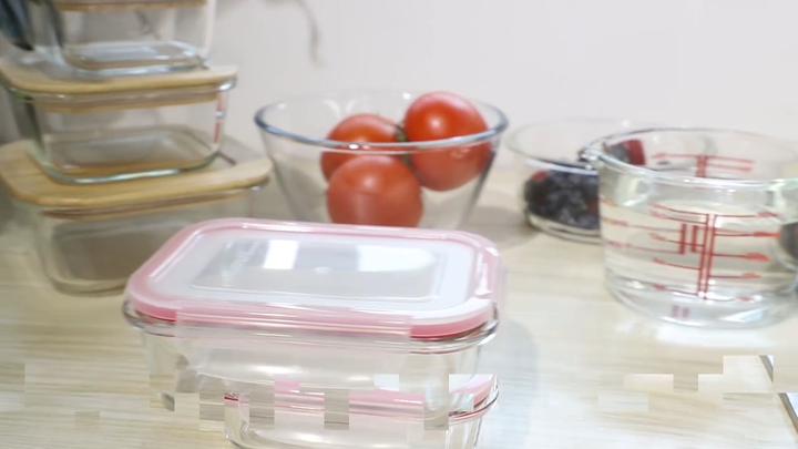 Color Box Set - Glass Food Storage Containers with PP Lid