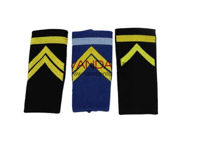 Vanda Uniform Insignia Shoulder Cords Ranks - Embroidered Epaulet