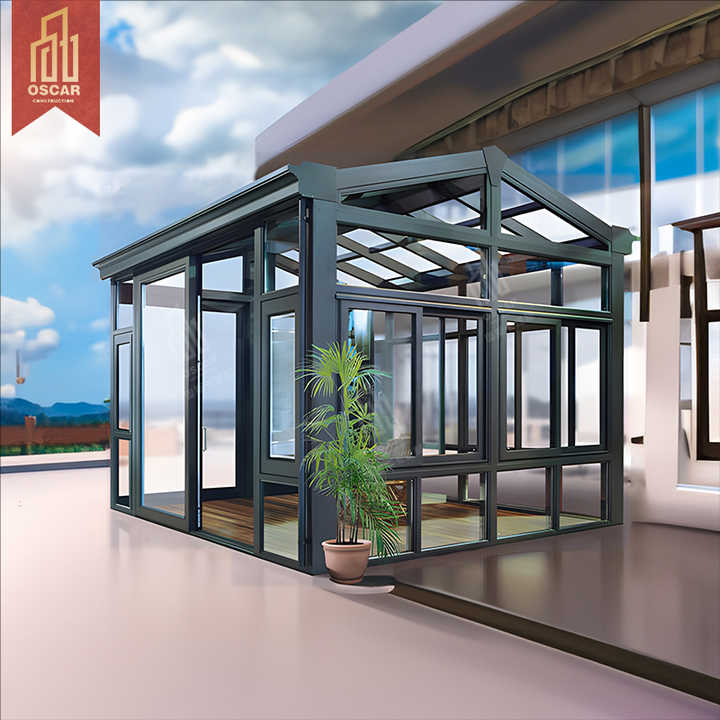 Sunrooms glass house outdoor aluminum for sale commercial solarium 4 ...