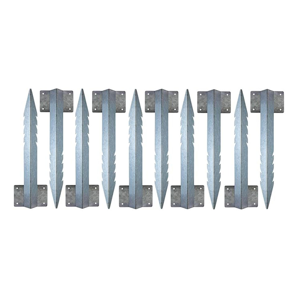 Straight Timber Pile Metal Railway Sleeper Sawtooth Brackets Ground ...