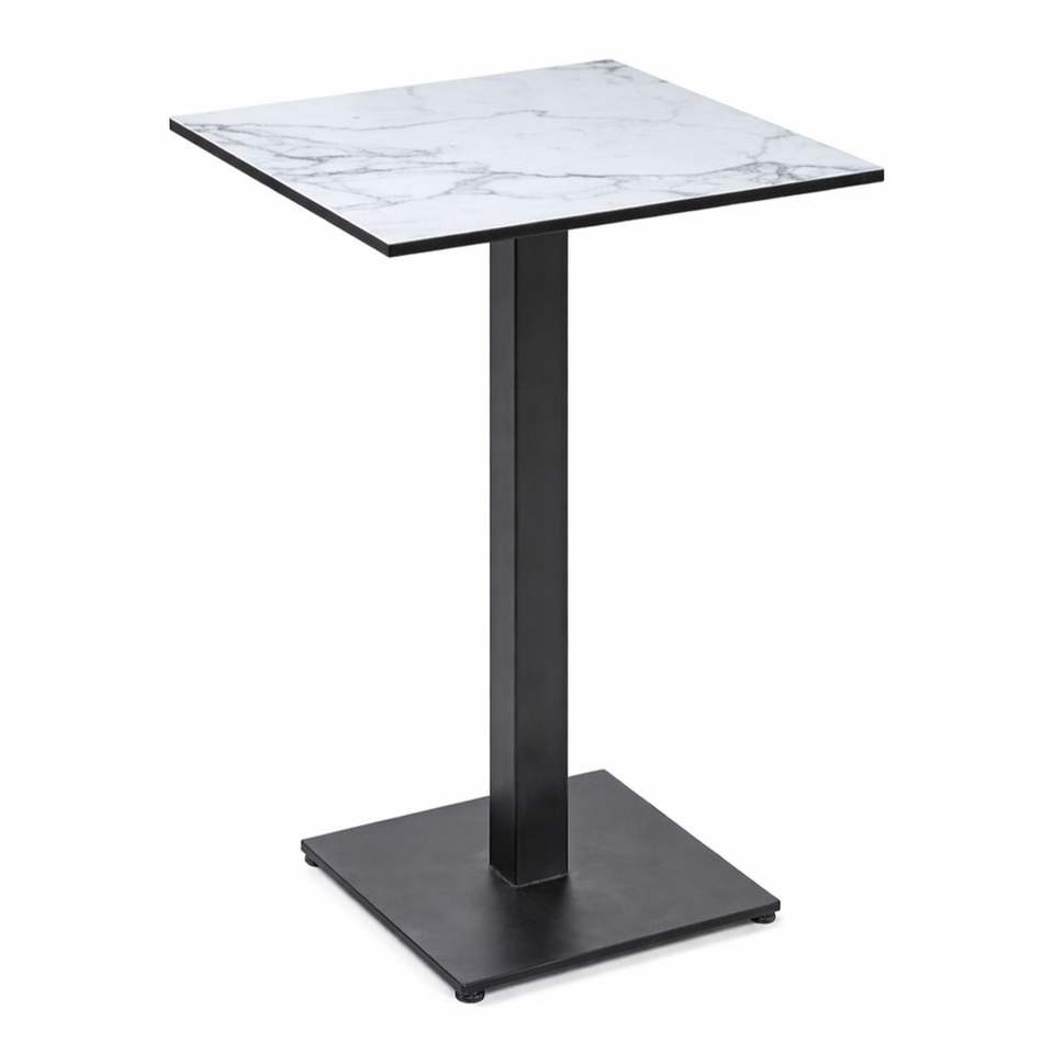 Lifepursue Classic Contemporary Semi-Outdoor Bar Table HPL with Metal ...