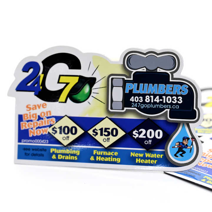 Plumber Fridge Magnet Business Card - Biglietti Da Visita Idraulico