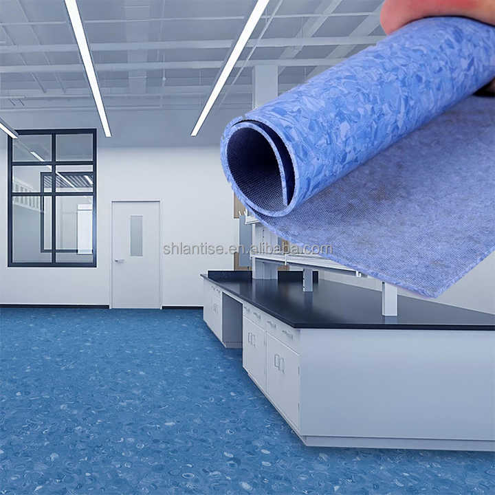 Hospital Grade Homogeneous Vinyl Flooring Roll Antibacterial Pvc Floor ...
