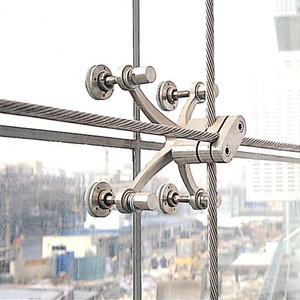 Wholesale point fixing glass curtain wall For Architectural Security ...