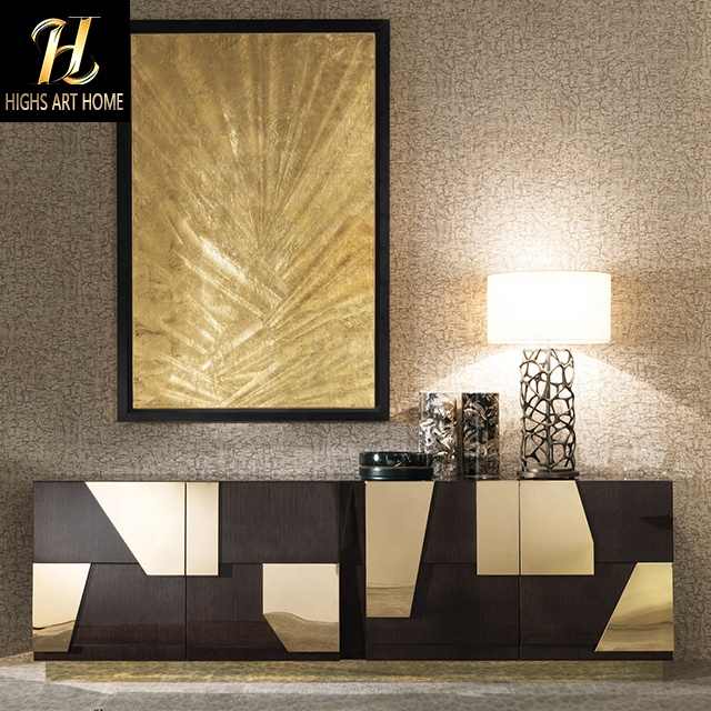 Luxury Italian Designer Side Cabinet Solid Wood Dining Room Furniture ...