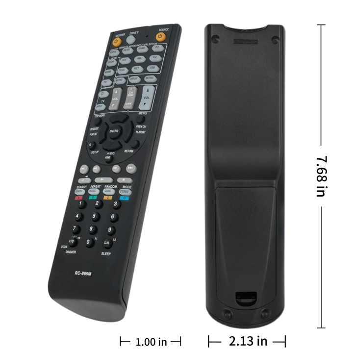 New RC-865M Replacement Remote Control Work with Onkyo AV Receiver HT-R391 TX-NR315 TX-NR525 ...