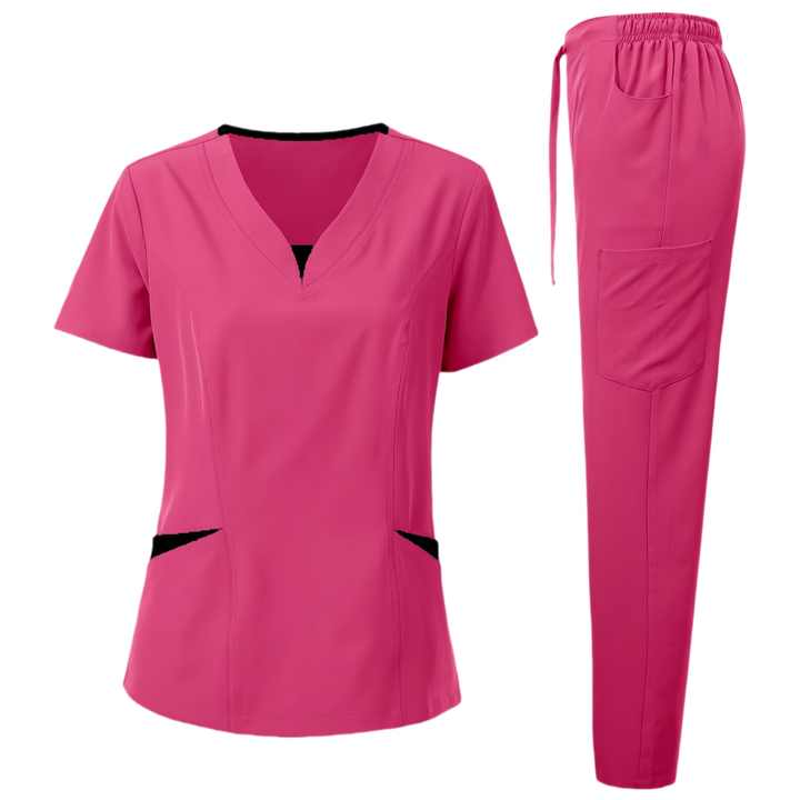 Breathable and Stretchy Spandex Scrub Sets for Women Custom Medical ...