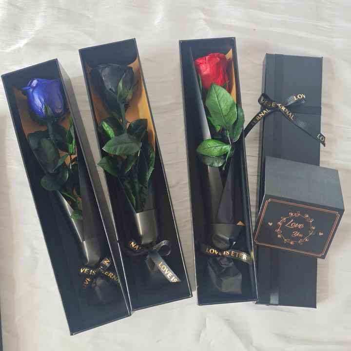 Valentines Day Gift Immortal Flower Long Lasting Roses Heart Shaped ...