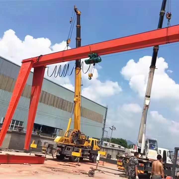 15 Tons Hoist Lifting Gantry Crane Engine Bearing Hoist Single Beam 5 ...