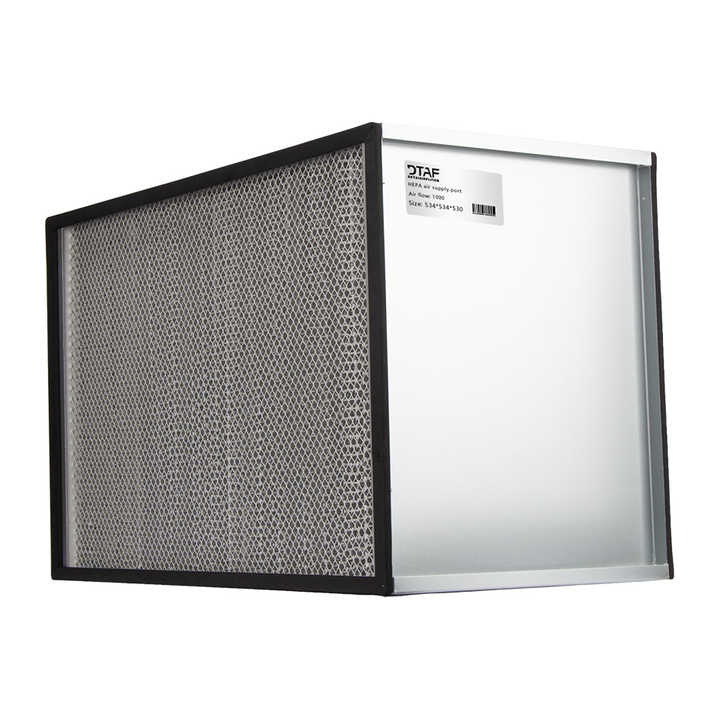 Hepa filter box customizable 24 x 24 20 x 20 99.99% 0.3um Porosity h13 ...