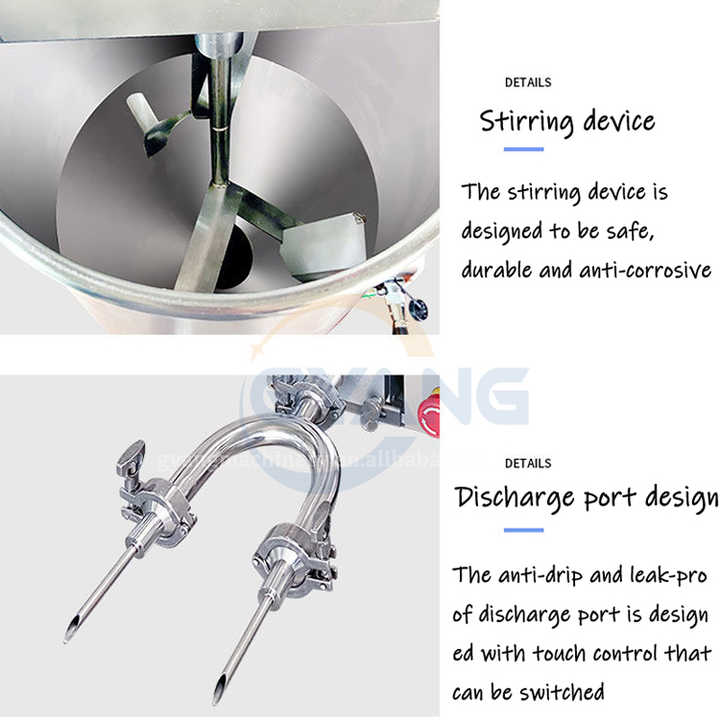 Commercial Injection Function Croissant Cream Filling Machine Fryer ...