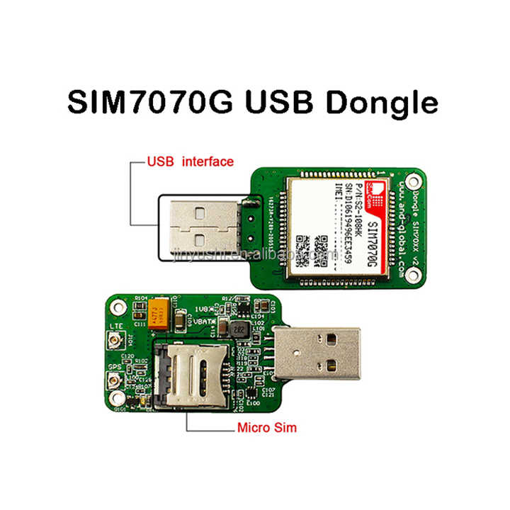 SIMCOM SIM7070G USB Dongle Multi-Band LTE CAT-M NB-IoT GPRS Module Compatible with SIM7000 ...