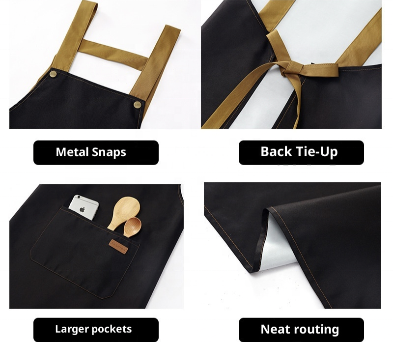 Waterproof Apron with Custom Apron Logo Durable Kitchen Apron for Women ...
