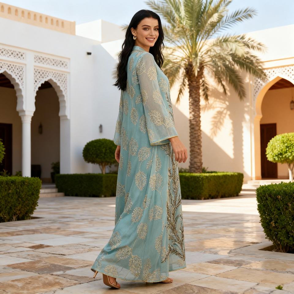 Premium Quality Custom Abaya Dress for Muslim Women with Elegant Design ...