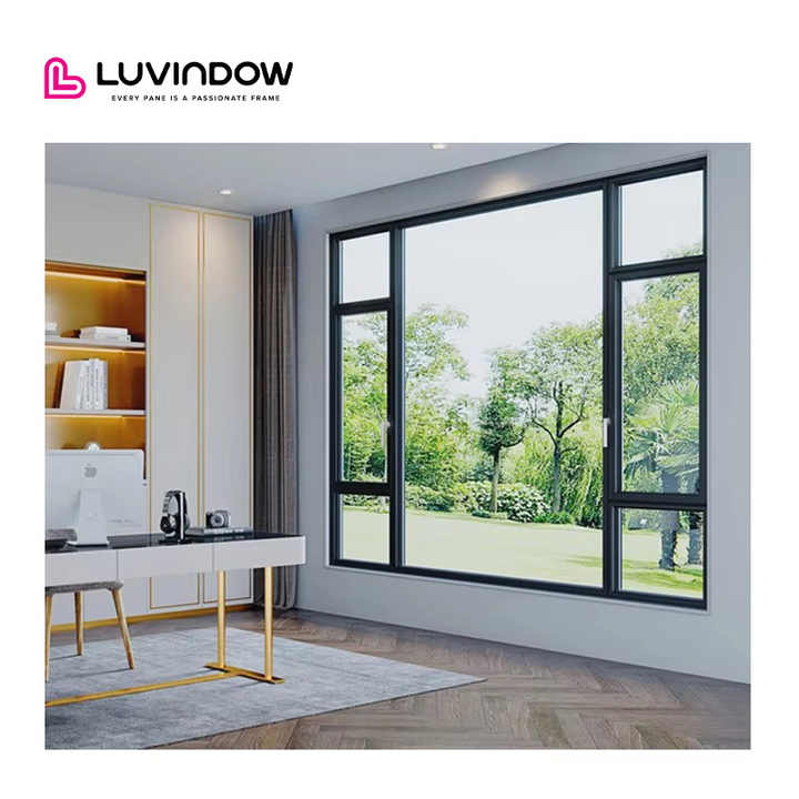 Heavy Duty Ultra Large Glass Double Glazing Windows Hurricane Impact ...