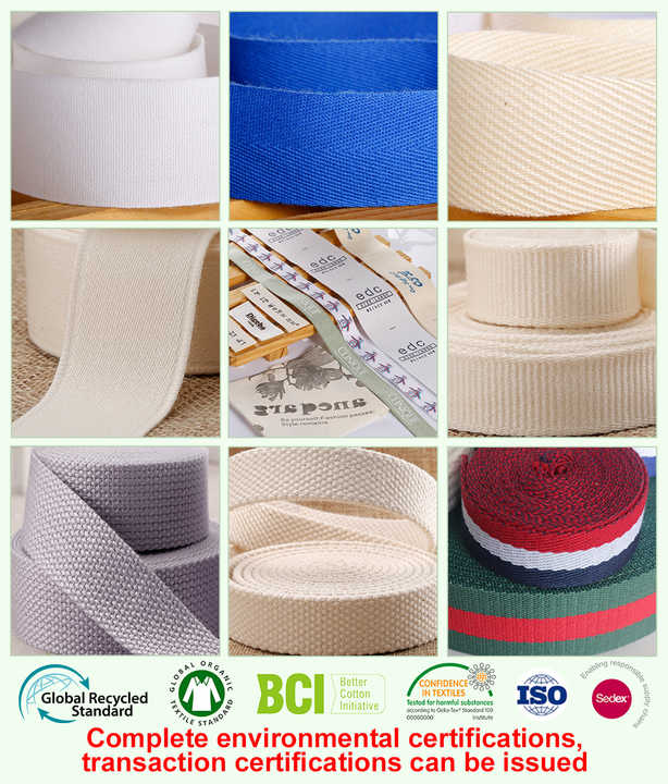 Recycled Cotton Webbing - Sustainable & Comfortable Straps