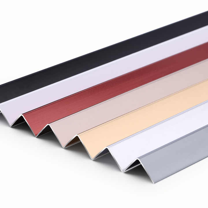 L Shape Stainless Steel Profile Edging Round Edge Metal Tile Trim Corner Protection Profile ...