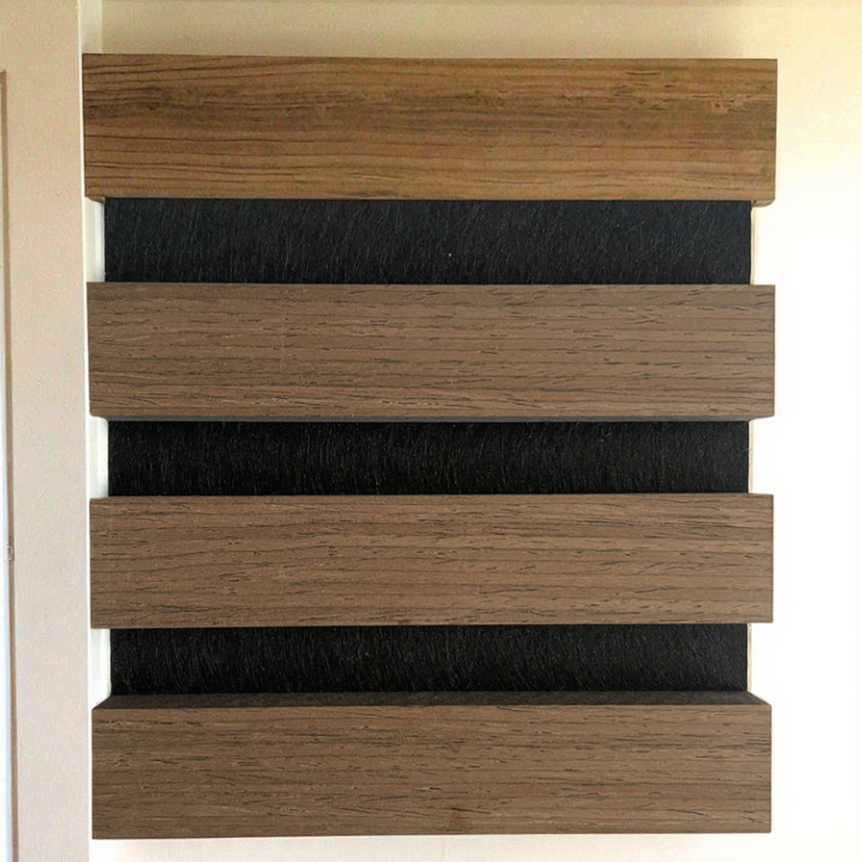 Easy Install Wood Slat Wall Panels Soundproof: DIY Decorative Slatted ...