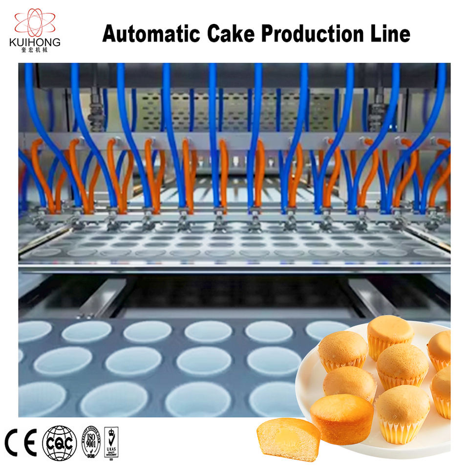 Fully Automatic Cake Production Line/Cake Making Machine- Efficient ...