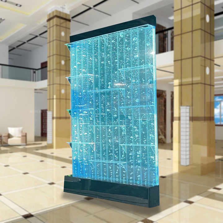 Dancing Acrylic LED Light Floor Standing Water Bubble Wall