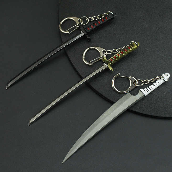 Anime Bleach Accessories - Metal Keychains Style Zangetsu