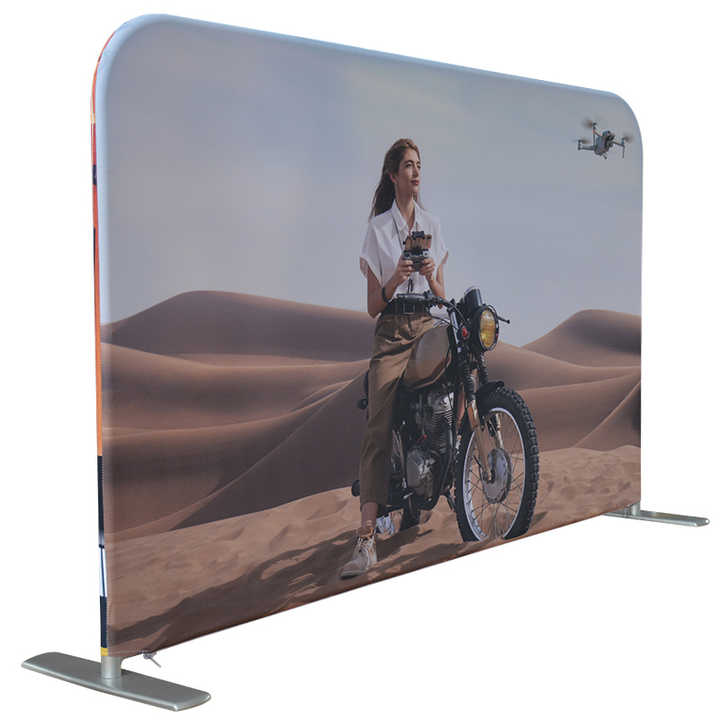 Exhibition Expo Fair Booth Curved tube Stretch Spandex Banner Tension ...