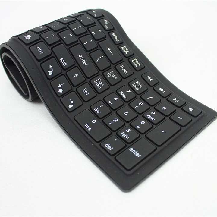 Universal Waterproof Silicone Rubber Keyboard Portable Flexible Wired ...