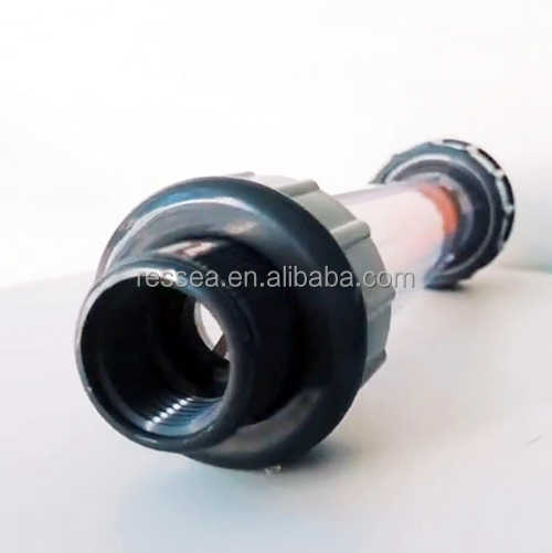 LZS-25 Plastic Pipe Inline Flow Meters Liquid with Female Thread 1 ...