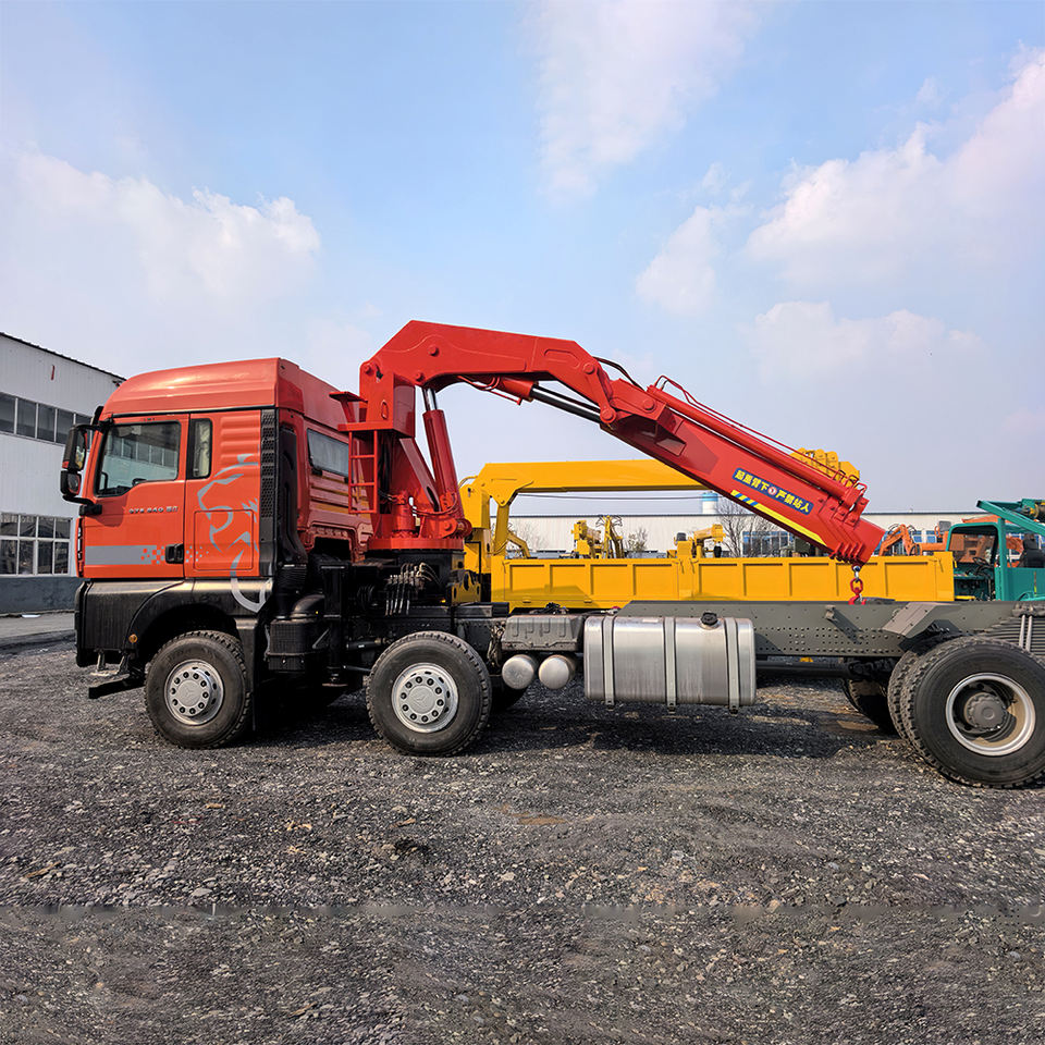 Truck Mounted Knuckle Crane Vehicle with Floding Boom Crane for Sale ...
