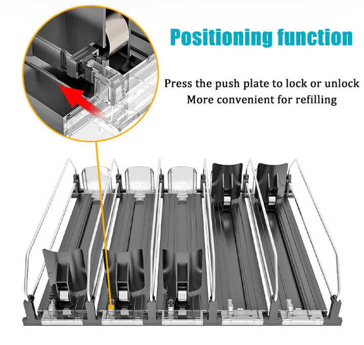 Auto Feed Beverage Shelf Liquid Bottle Pusher Plastic Water Bottle ...