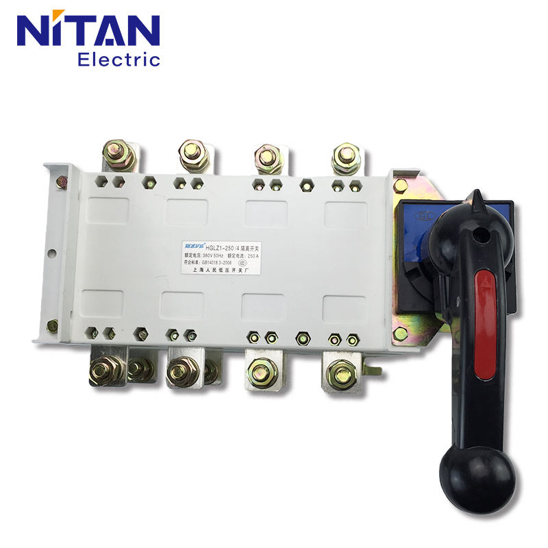 HGLZ1-250A/4P 250A Three-Phase Four-Wire 4J Dual Power Switch Manual ...