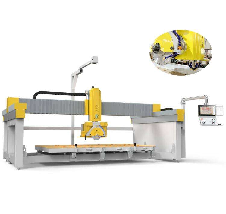 OMC TITAN Plus 5 Axis CNC Stone Bridge Saw for Precision Cutting