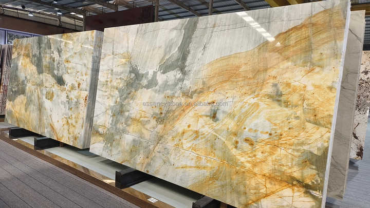Durable Blue Aquabella Quartzite Slabs for Kitchen & More
