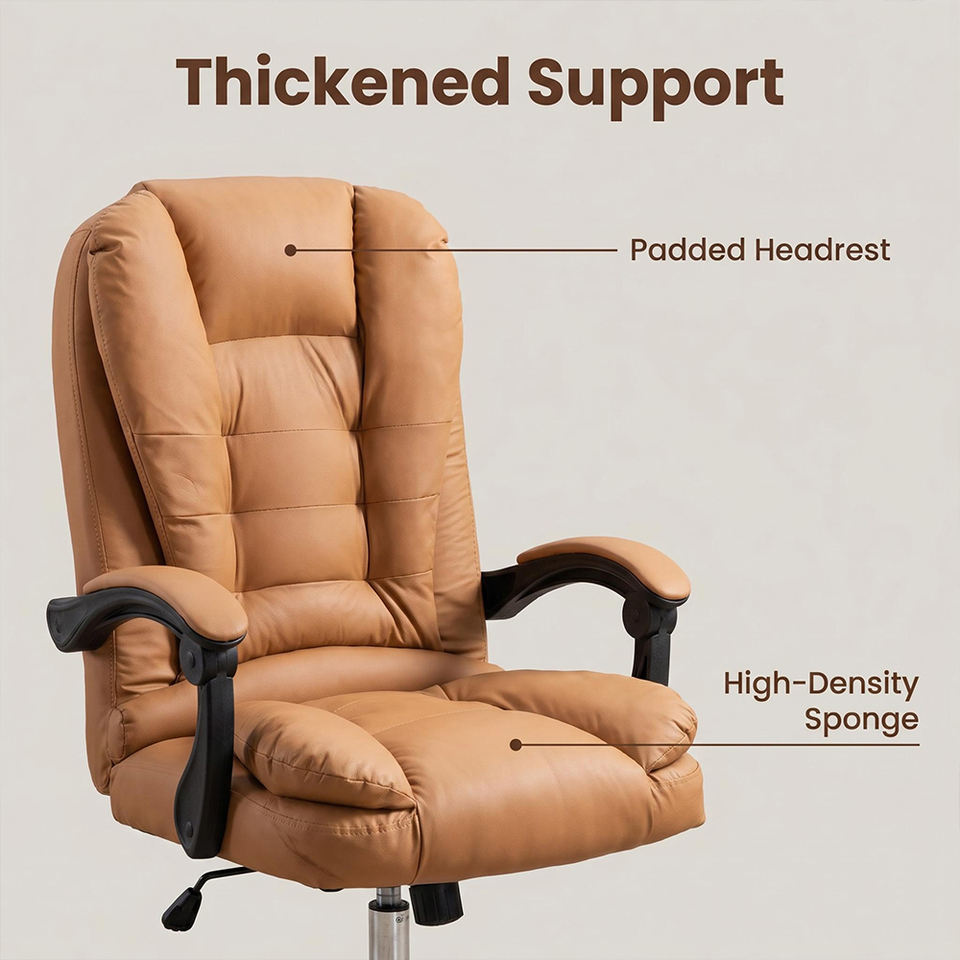 Professional Ergonomic Computer Desk Chair High Density Cushion Rolling ...