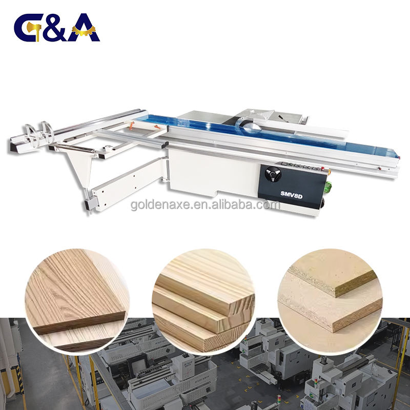 SMV8D Vertical CNC Sliding Table Panel Saw Machine with Motor and ...