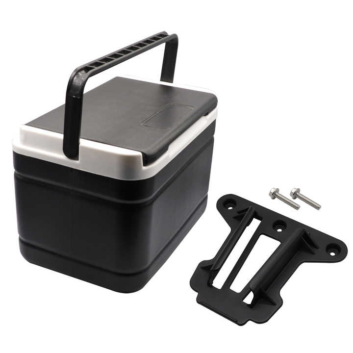 Black Club Car Ice Cooler with Bracket - Fits Precedent Models ...
