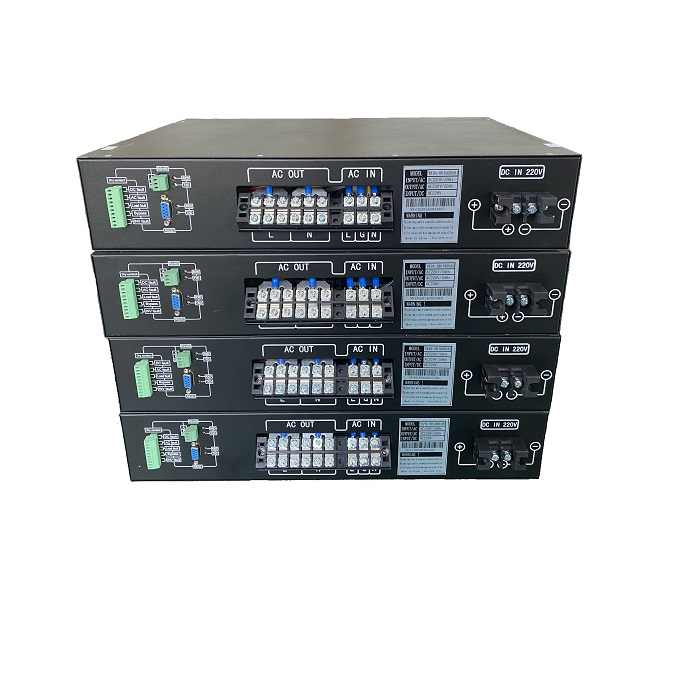 19" Rack Mount 48V DC to 220V AC Power Inverter System