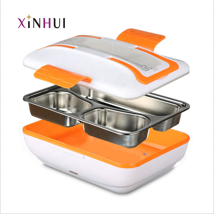 Portable Food Warmer - 12V/24V Electric Lunch Box for Car & Office