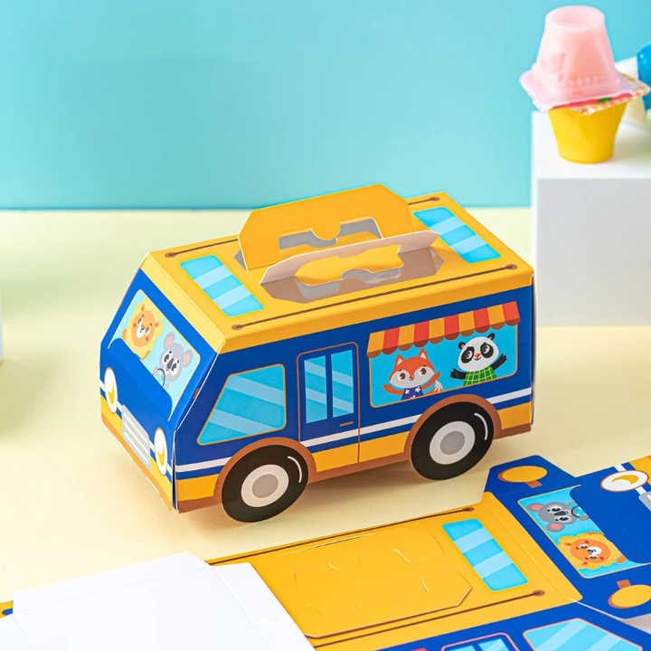 Custom Foldable Corrugated Cardboard Packaging Kids Children Gift Boy ...