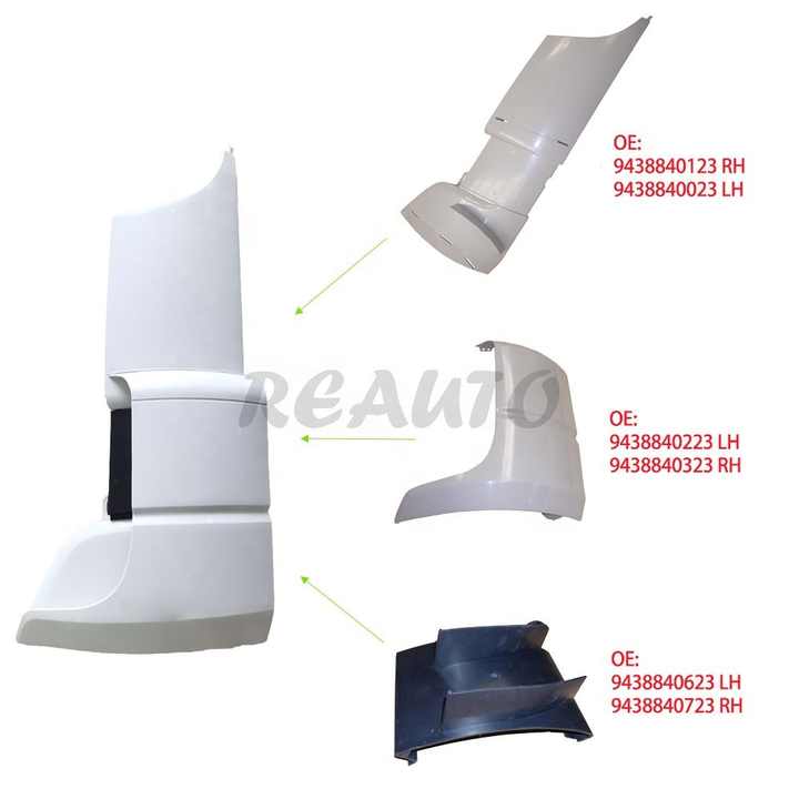 OE 9438840023 9438840123 Cabin Panel Corner for Mercedes-Benz Actros ...