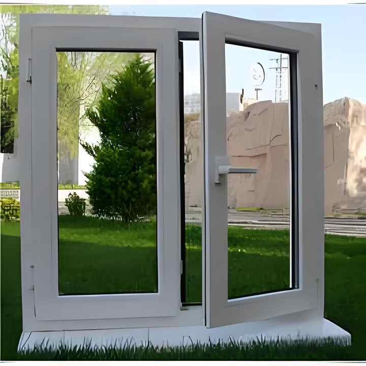 Tempered Glass Top Waterproof Double Glazed Casement Window Upvc Window ...