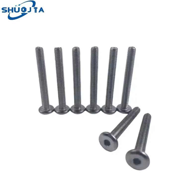 Stainless Steel Flat Head Hex Socket Bolts Furniture Assembly Metal Bed ...
