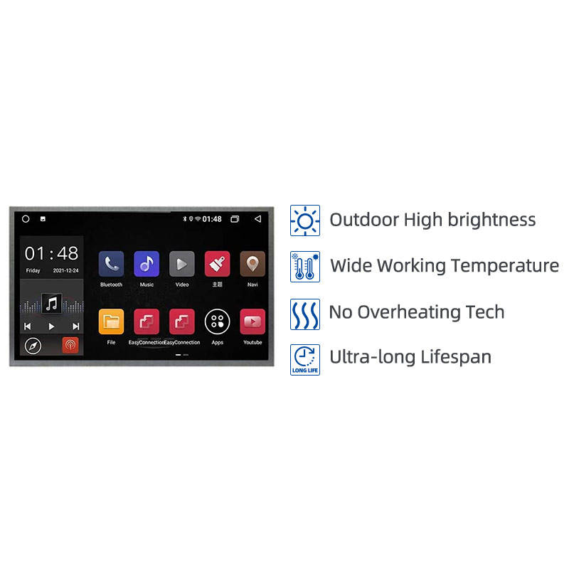 7 Inch 1920x1080 MIPI High Brightness Display 3000nits IPS TFT LCD ...