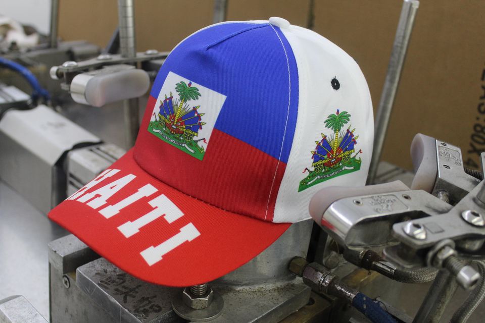 Haiti Flag PVC Baseball Cap - Adjustable 6-Panel Sunshade Hat for ...